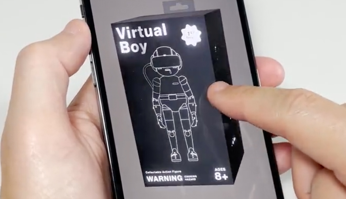 Virtual Boy - Posable NFT action figure by Robbie Tilton