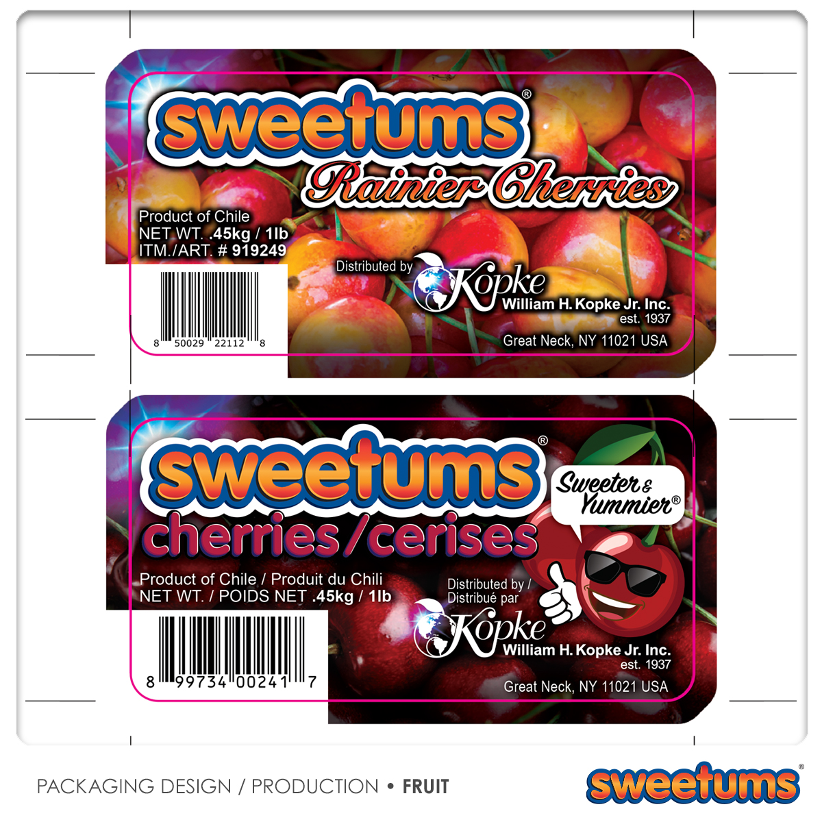 Kopke - Sweetums - Packaging Design for Fruit