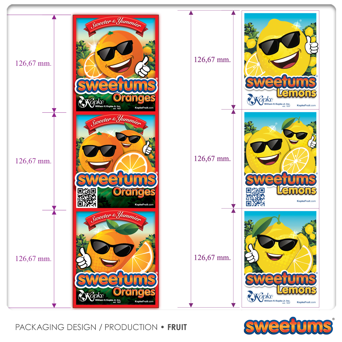 Kopke - Sweetums - Packaging Design for Fruit