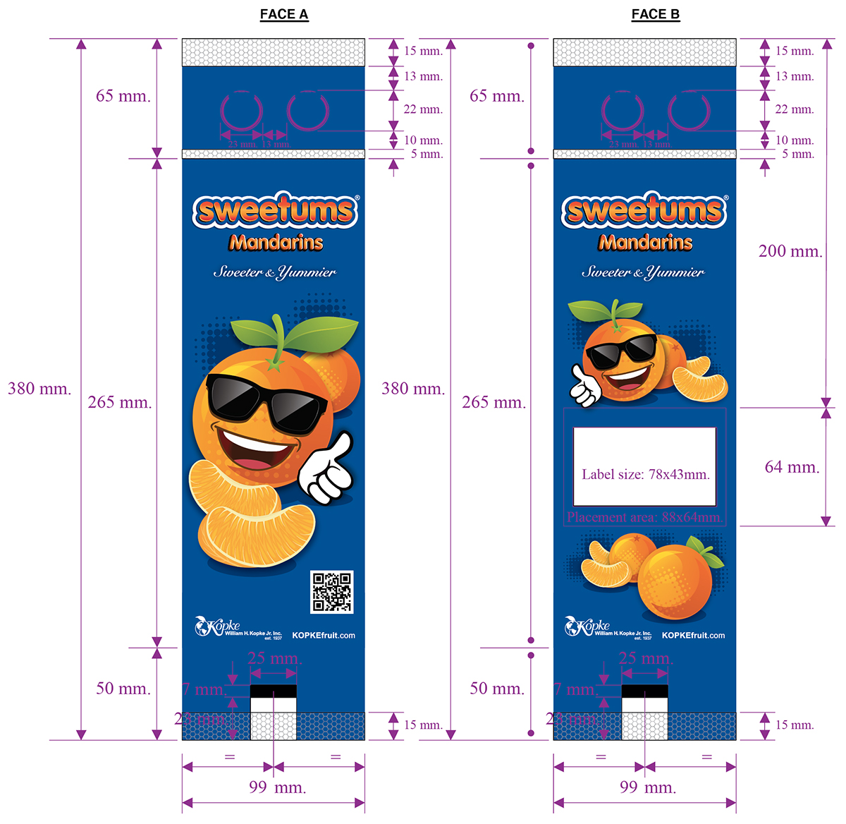 Kopke - Sweetums - Packaging Design for Fruit